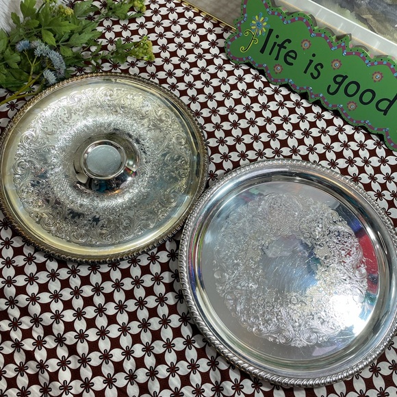 Wm Rogers | Kitchen | Wm Roger Vintage Tray Set | Poshmark